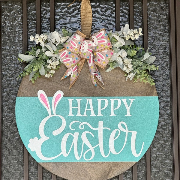 Easter Front Door Decor | Easter Wreath | Easter Decor | Happy Easter ...