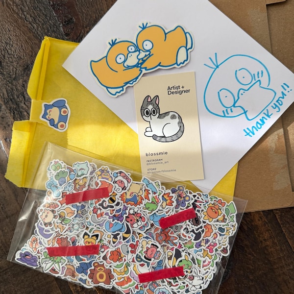 001-151 Mini Poke Stickers | All Gen 1 Kanto Mons | Die-cut Waterproof ...