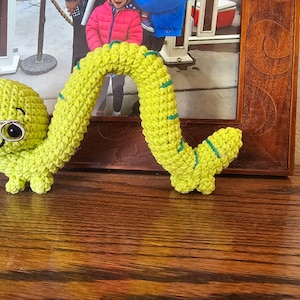 PATTERN: Iggy the Inchworm Crochet Inchworm Pattern Amigurumi Inchworm ...