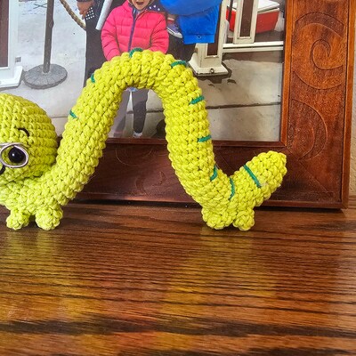 PATTERN: Iggy the Inchworm Crochet Inchworm Pattern Amigurumi Inchworm ...
