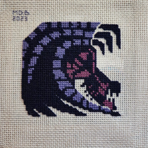 Monster Hunter World Cross Stitch Pattern Starter Bundle, Nergigante ...