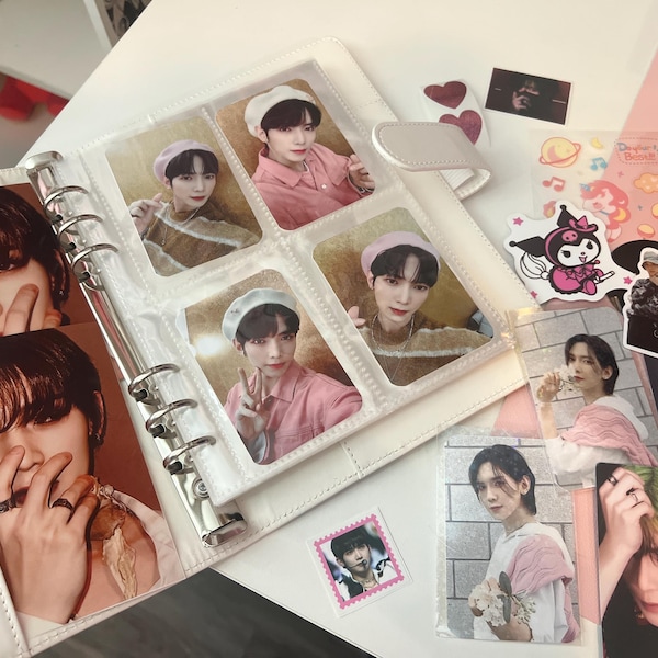 A5 Kpop Photocard Binder PU Leather Binder for Kpop Cards Kpop Binder ...