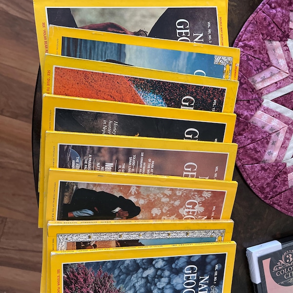 Vintage National Geographic Magazines: Curated Mixed Lot for Collage ...
