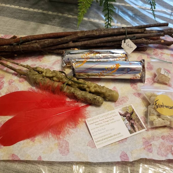 Mullein Witches Candle, Bayberry Ceremonial Candles - Etsy