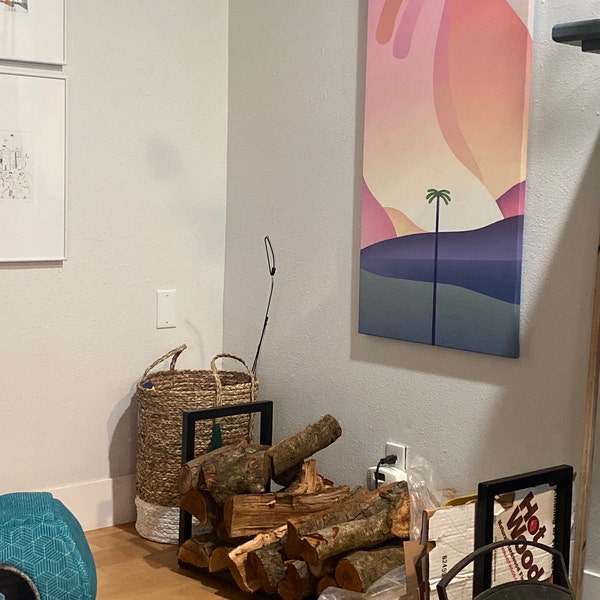 Firewood Rack V Shape Steel Metal Wood Rack Handmade Wood Stand for ...