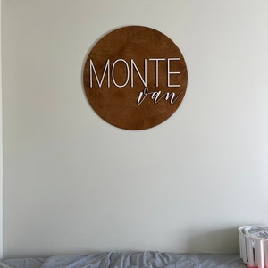 Customized Baby Name Sign 12-36 Inch Baby Shower Round - Etsy