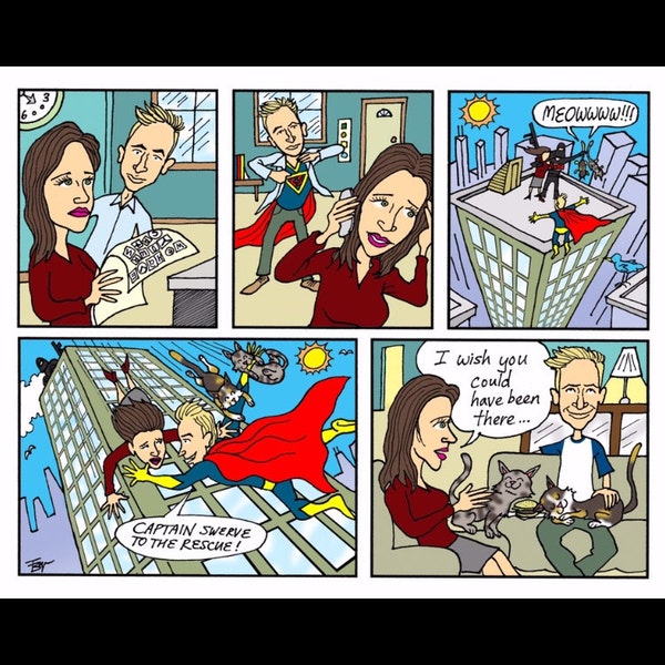 Personalized Comic Strip Drawing - Custom Cartoon Caricature, Story ...