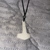 Bone Viking Mjolnir Pendant, White Thor's Hammer, Celtic Knotwork - Etsy