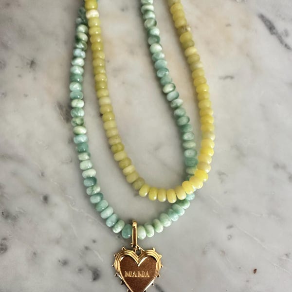 Lemonade Gemstone Necklace - Etsy