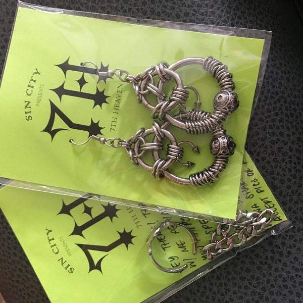 Persephone Chainmail Spike Bracelet Spiked Jewelry Gothic Punk Fashion ...