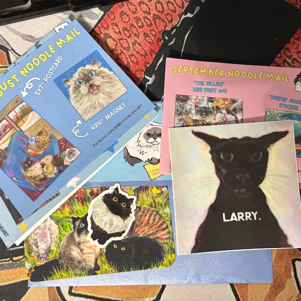 Meme Cat 8x8" Print, Funny, Scary Story, Rebecca Salinas Art, Friendly ...