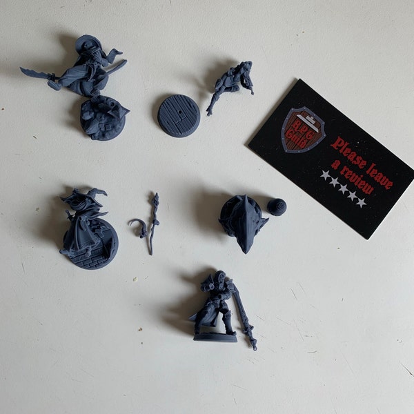 Mage Miniature Wizard Mini Sorcerer Dungeons and Dragons Mini RPG ...