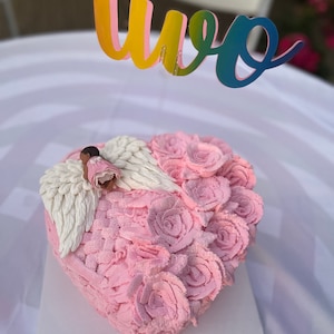 Baby on Wings Little Angel Cake Topper Baby Shower Baptism - Etsy