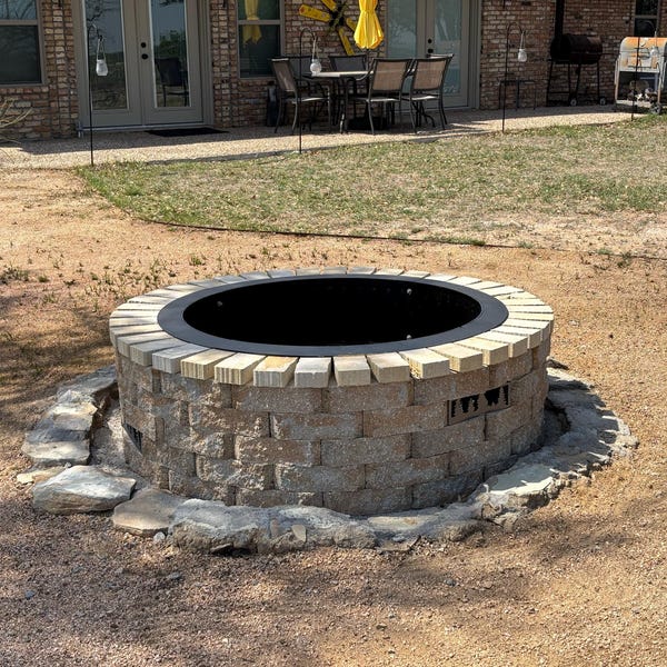 Compass Fire Ring, Compass Rose, Fire Pit, Corten Outdoor, Map ...