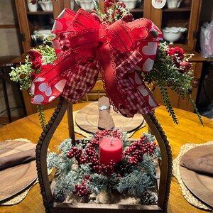 Lavender and Burlap Farmhouse Bow, Wreath Wired Bow Lantern Bow ...