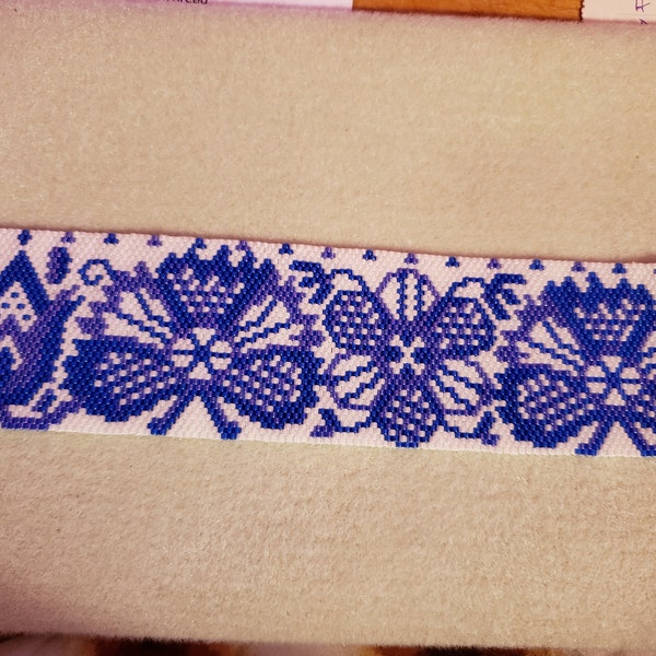 Floral Chain - Peyote Stitch Bracelet Beading Pattern - INSTANT ...