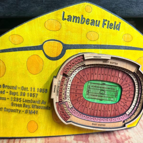 Lambeau Field Layered Stadium - Digital SVG - Etsy