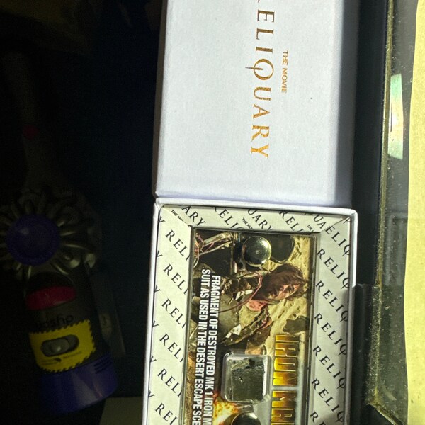 Iron Man Production Used Destroyed Mk1 Suit Fragment Mini Display - V2 ...