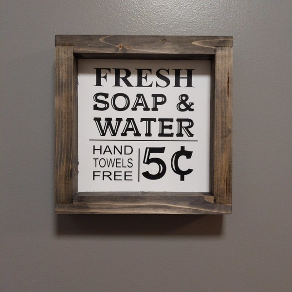 Bathroom Sign, Farmhouse Bathroom Decor, Bathroom Wall Decor - Etsy