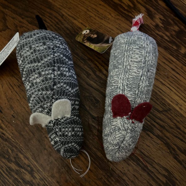 Organic Catnip Cat Toy, Wool Mouse Cat Toy, Large Kicking Toy, Wool ...