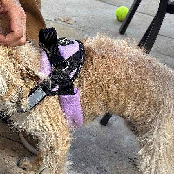 Dog Harness Padding Cover - Harness Huggies | Soft Fleece Fabric Dog ...