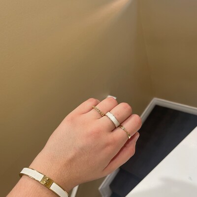 7pcs Minimal Gold Stackable Rings Stackable Delicate Ring Set Gold ...