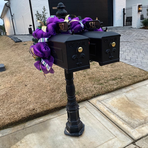 Summer Mailbox Swag, Mailbox Swag, Spring Mailbox Wreath, Mailbox ...