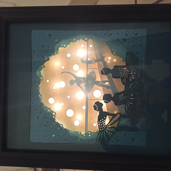 DANCERS 4 Lightbox SVG, Paper Cut Template Ai, Dancershadow Box Svg ...