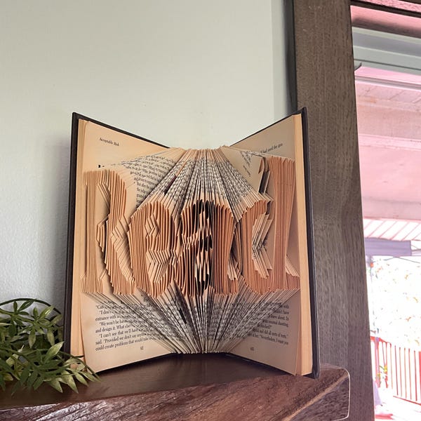 READ Book Folding Pattern — 195 Folds (390 Numbered Pages). PDF Digital ...