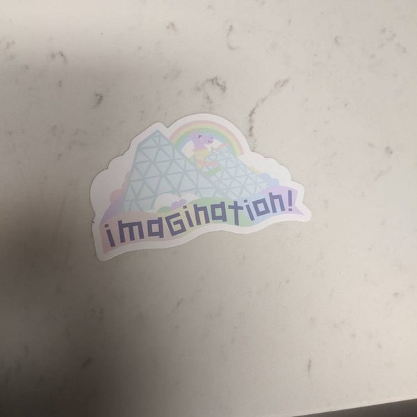 Figment of Imagination Cute Vinyl Small Sticker Design - Etsy