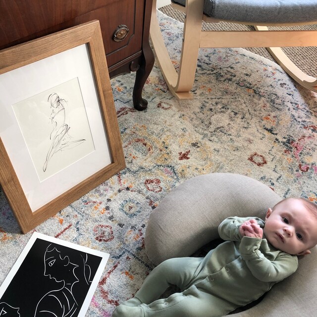 ️️️️️Original Art Nude Figure Drawing by Ann Adams by AnnAdamsArt