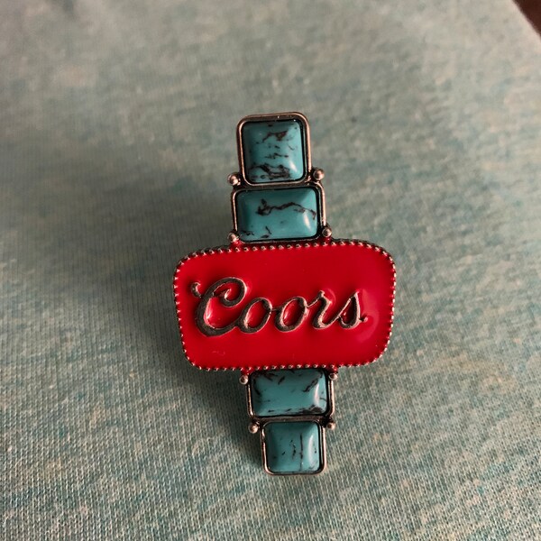 Western Coors Stone Ring - Etsy
