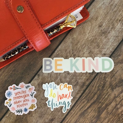 Encouraging Inspirational Stickers Waterproof Vinyl Decals You Can Do ...