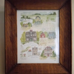 Peter Rabbit Watercolor Map Art Print Easter - Etsy