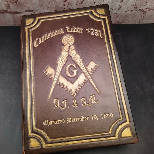 A3 Custom Leather Photo Album, 13x20 Inches Leather Book, Personalized ...