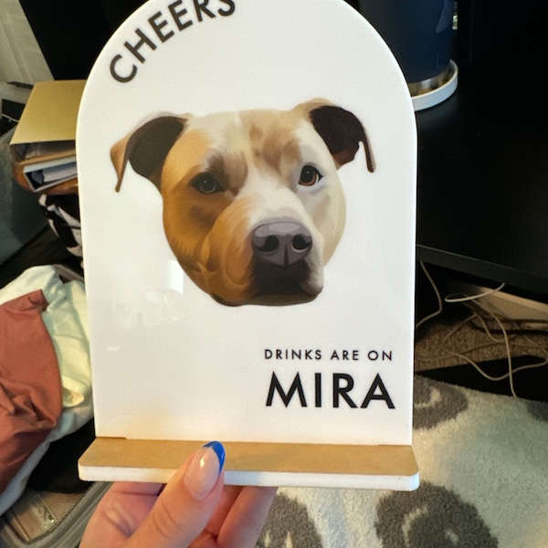 Minimalist Open Bar Sign, Drinks Are on Me, Drinks Are on Us, Dog of ...