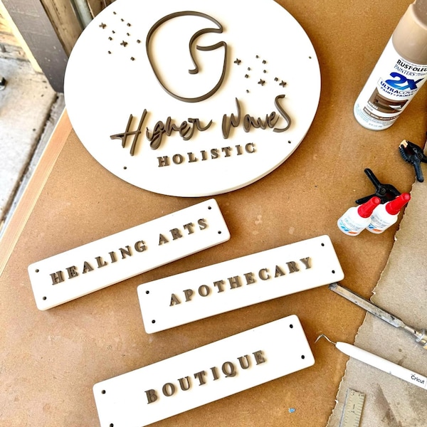 Custom MARKET Signage | 3D Round Sign W/ Canopy Tent Hanging Bracket ...