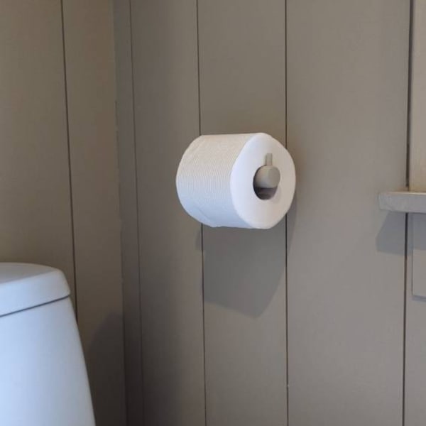 Modern Maple Wood Dowel Toilet Paper Holder: Minimalist Bathroom ...