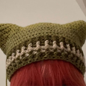 PATTERN PDF DOWNLOAD Crochet No-sew Square Cat Hat Adult - Etsy