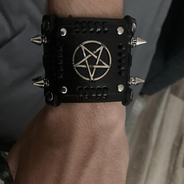 Thor Hammer Black Leather Bracelet, Thor Mjolnir Geniune Leather Cuff ...