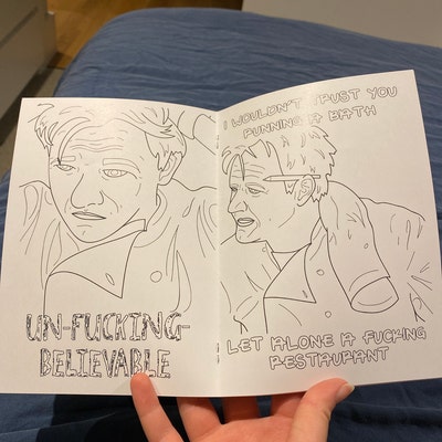 Gordon Ramsay Colouring Book - Etsy UK