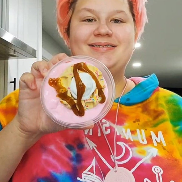 Funfetti Waffle DIY Slime Cake Scented Clay Sprinkles Asmr Stress ...