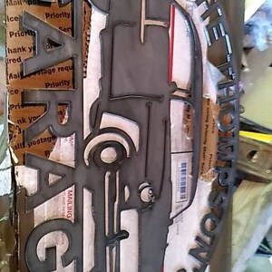 1955 Tri Five Garage Metal Car Sign Garage Art Classic Car - Etsy