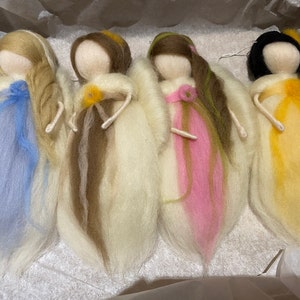 Needle Felt Little Girl Advent Spiral, Waldorf Inspired, Winter Nature ...