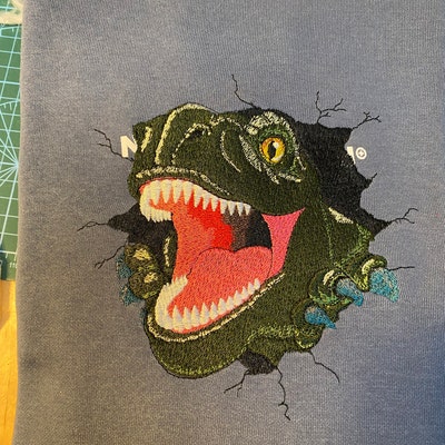 T-rex Machine Embroidery Design Dinosaur Embroidery Files 7 Sizes ...