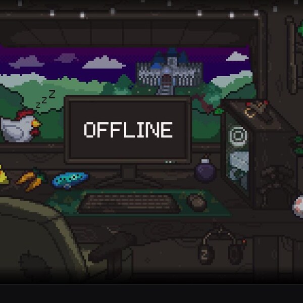 4 X Lofi Cozy Relaxing Natural Plants Office / Gamer Garden Setup Desk ...