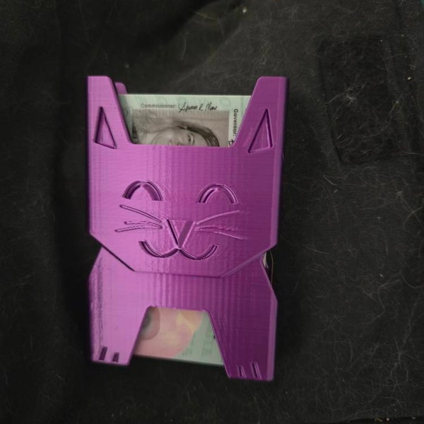 MANO Wallet™ Cute Funny Kitten Cat Credit Card ID Hard Case Holder ...