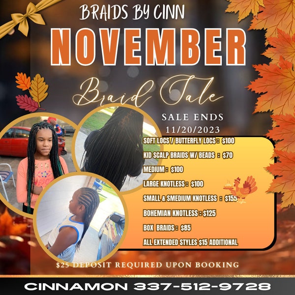 December Hair Sale Flyer, Hair Specials, Hair Flyer, Braid Flyer ...