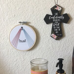 Divine Mercy trust Embroidery Pattern. Catholic Embroidery. Gift for ...