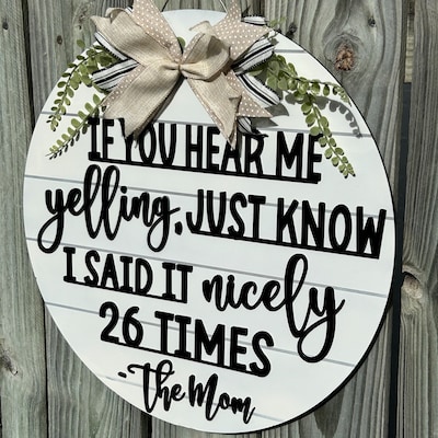 Funny Round Signs SVG , Round SVG Files, Door Hanger Svg, Welcome Sign ...